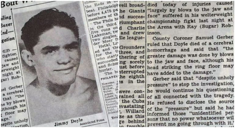 Scariest incident in boxing: The death of Jimmy Doyle | Frontkick.online